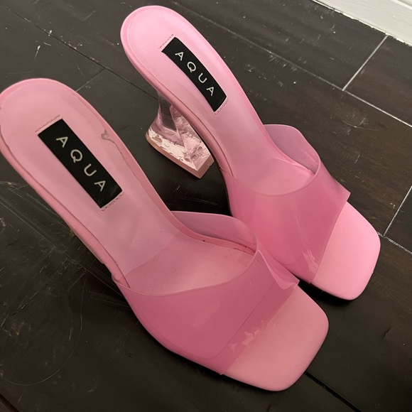 Aqua | Shoes | Aqua Pink Sexy Slide On 8 | Poshmark